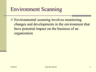 Process of environmental analysis | PPT