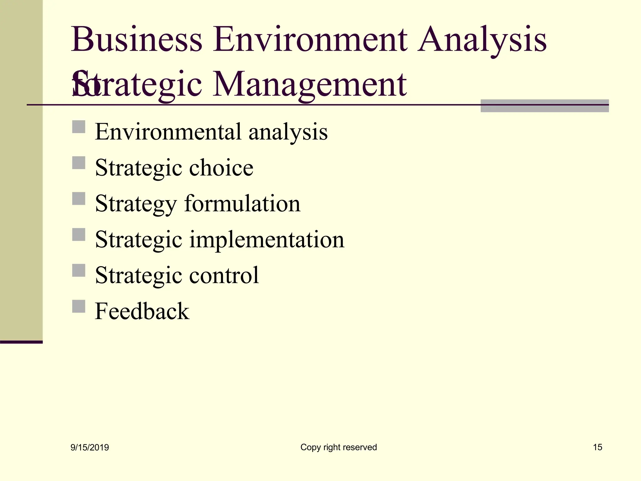 The process of environmental analysis .pptx | Environmental Services ...