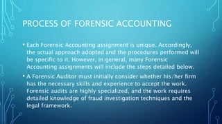 Process of Forensic Accounting | PPTX