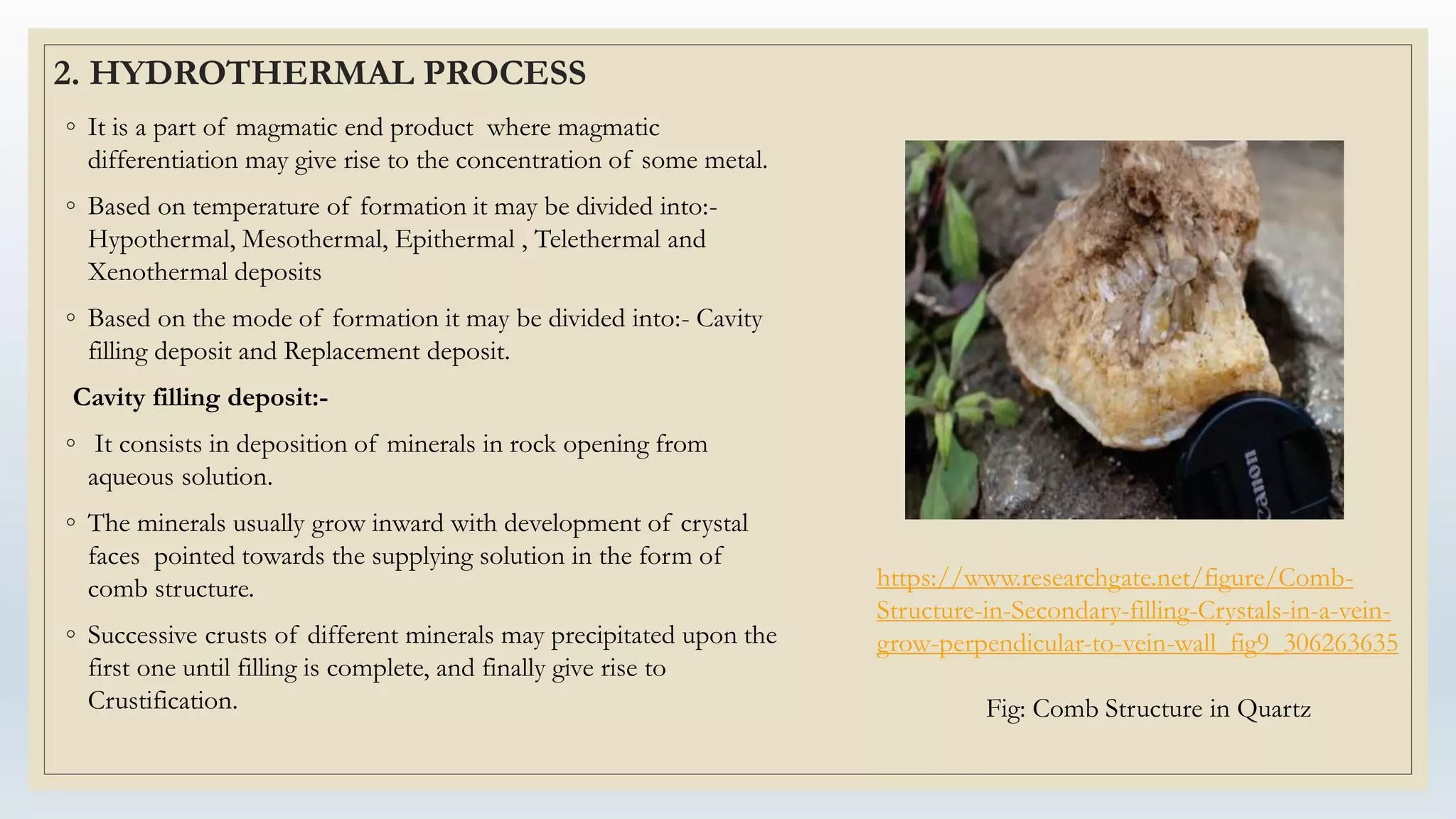 PROCESSES OF FORMATION OF ORE DEPOSIT | PPTX