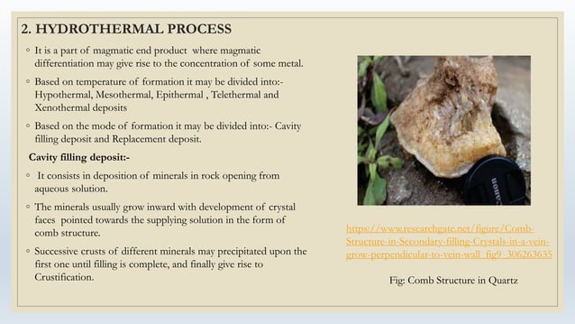 PROCESSES OF FORMATION OF ORE DEPOSIT | PPTX