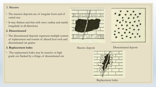 PROCESSES OF FORMATION OF ORE DEPOSIT | PPTX