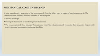 PROCESSES OF FORMATION OF ORE DEPOSIT | PPTX
