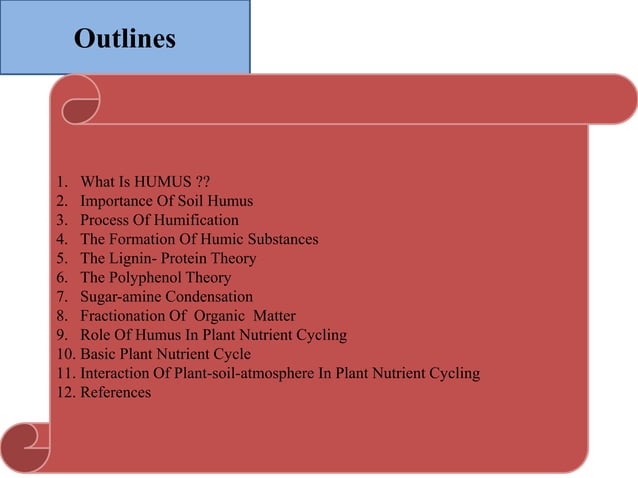Process of humus formation | PPTX