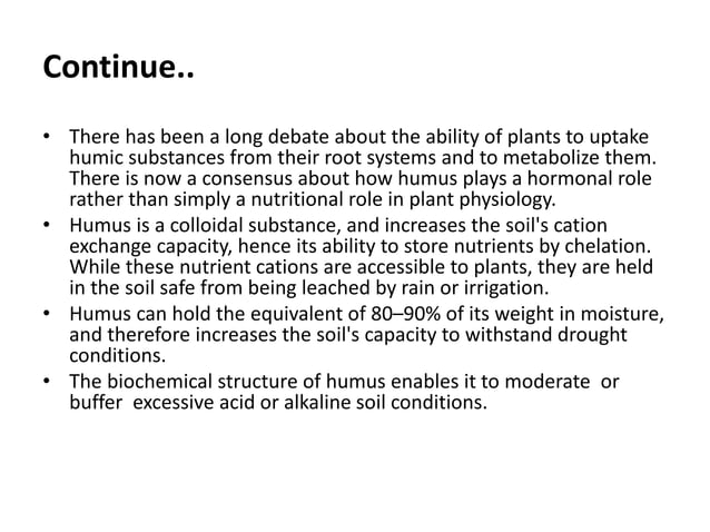 Process of humus formation | PPTX