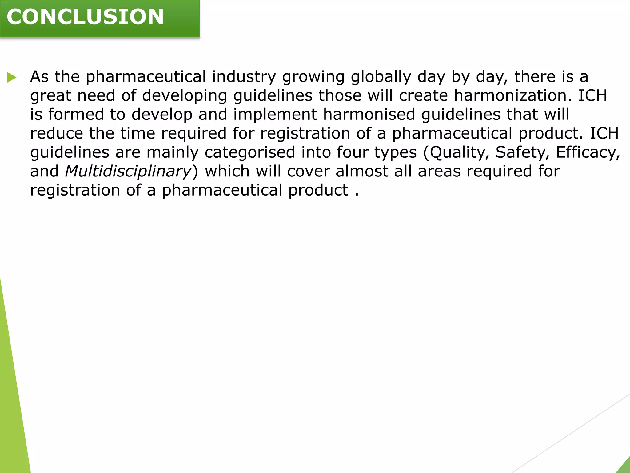 PROCESS OF ICH (International Council for Harmonisation) | PPTX