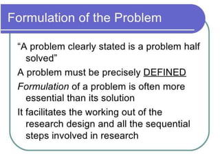 Process of identification, criteria of selection, formulation of the ...