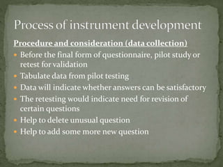 Process of instrument develoment | PPT