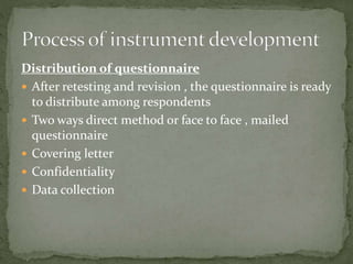 Process of instrument develoment | PPT