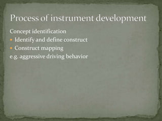 Process of instrument develoment | PPT