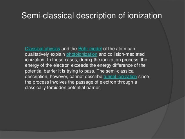 Process of ionization
