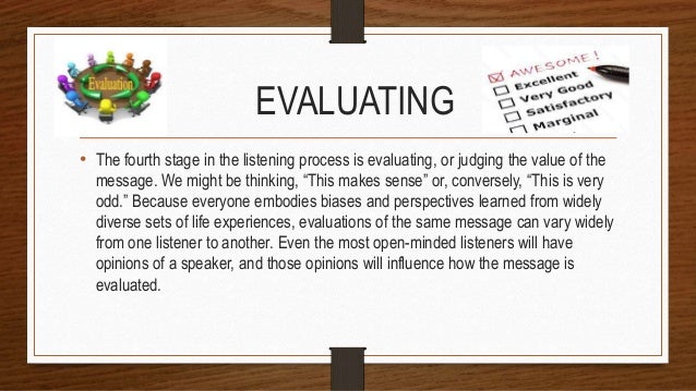 Process of Listening (Five stages of Listening)