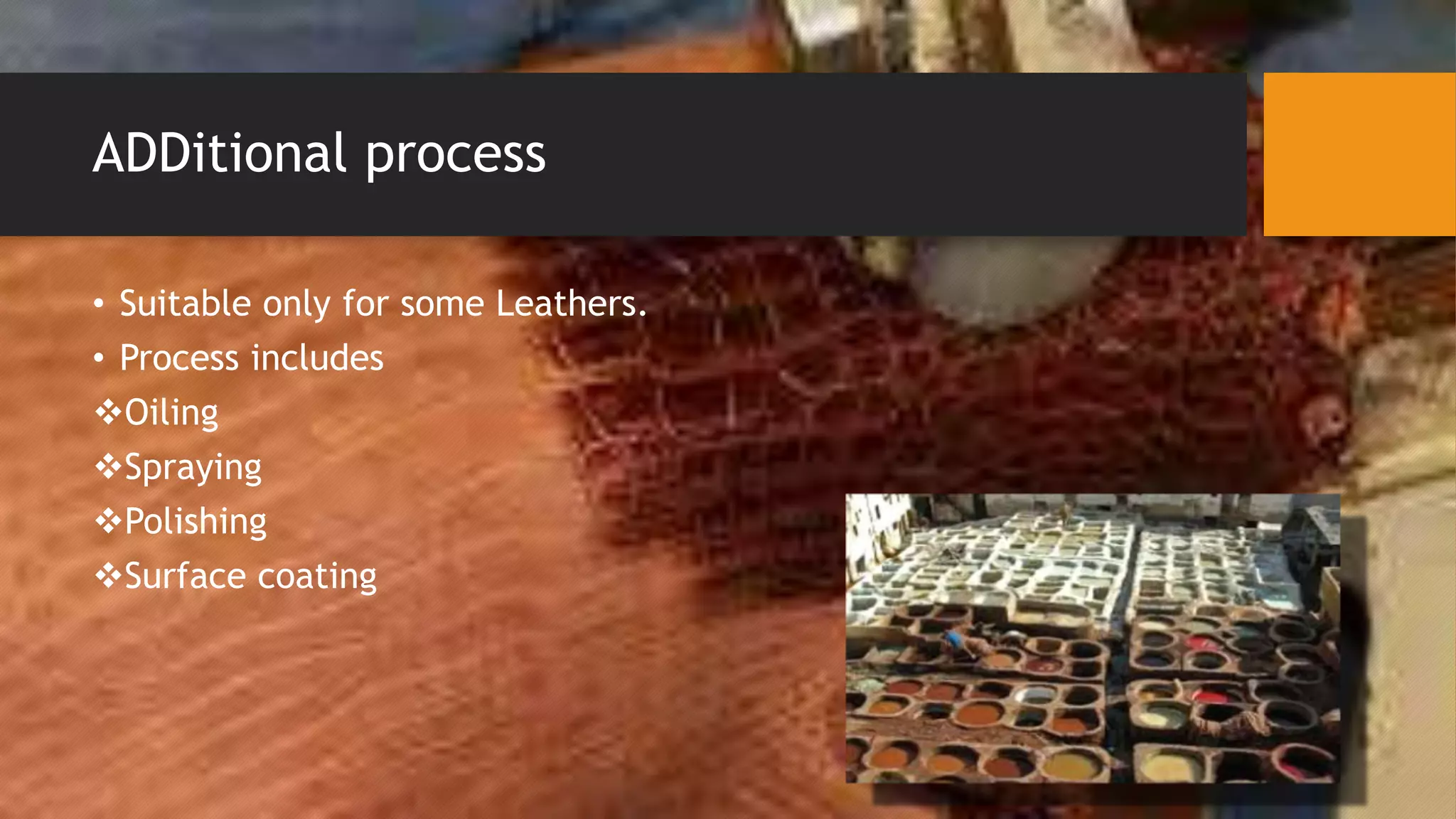 Process of leather manufacturing | PPTX
