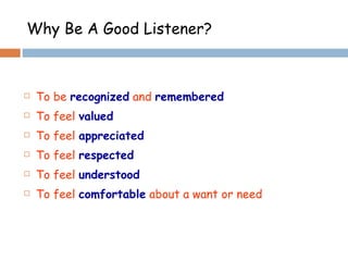 Process of listening | PPT