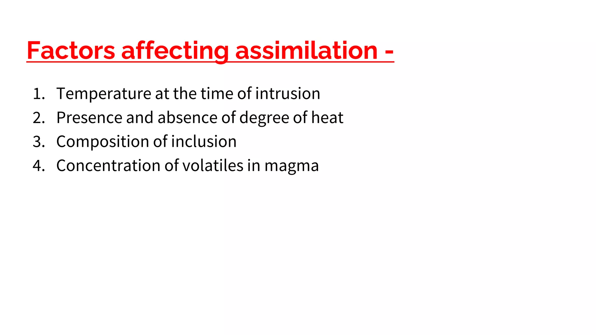 Process of Magma generation and Contamination of magma | PPTX
