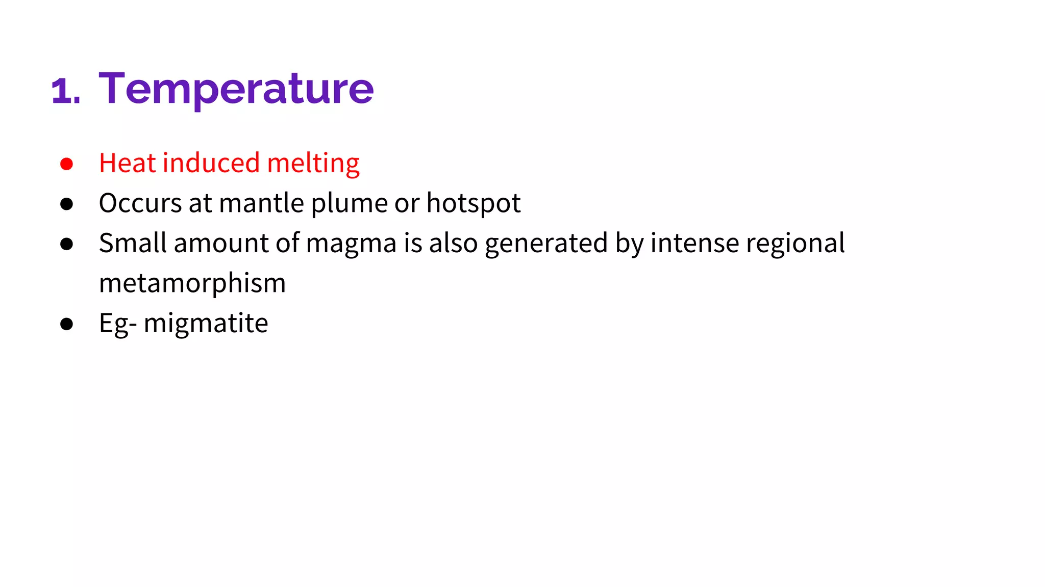 Process of Magma generation and Contamination of magma | PPTX