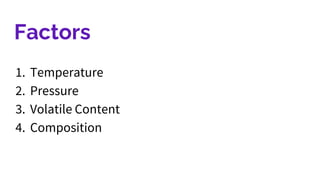 Process of Magma generation and Contamination of magma | PPTX