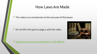 Process of making legislation | PPTX