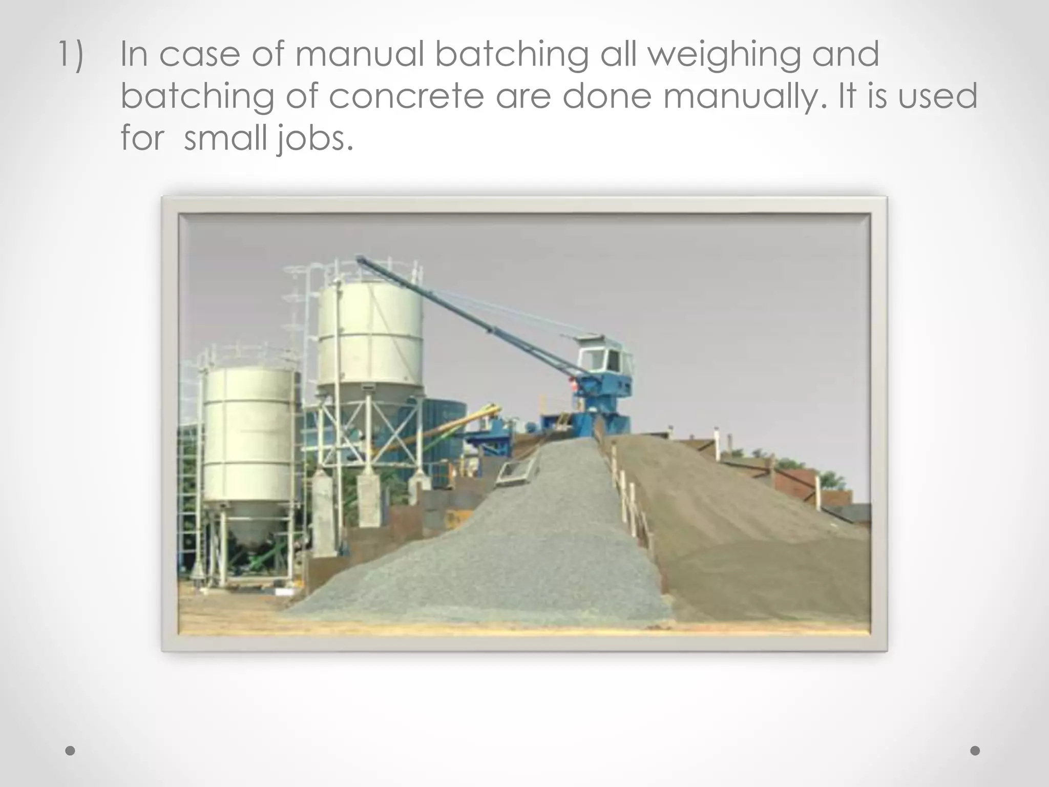 Process of manufacture of concrete | PPTX