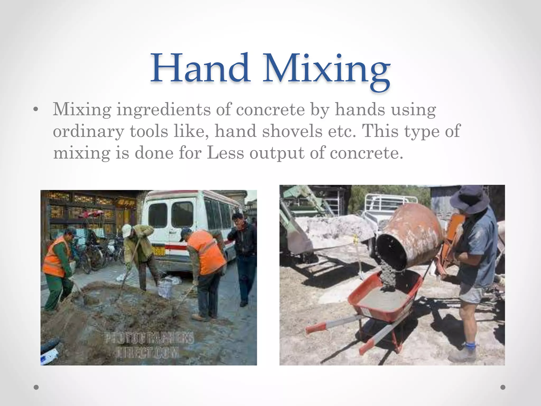 Process of manufacture of concrete | PPTX