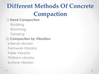 Process of manufacture of concrete | PPTX