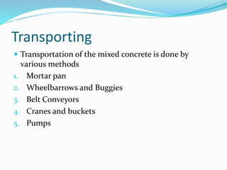 Process of manufacturing of concrete | PPT