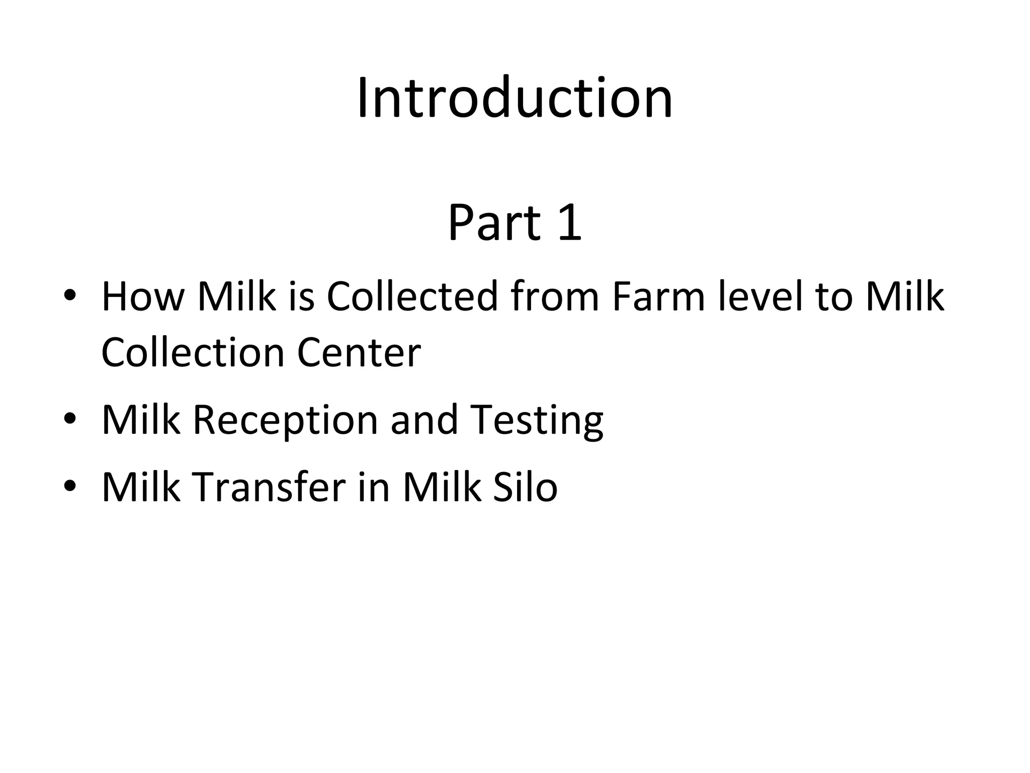 Process Of Milk Collection | PPT