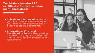 Process of obtaining a transfer i 20 form | PDF