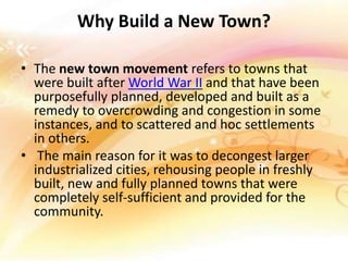 Process of planning and designing a new town | PPTX