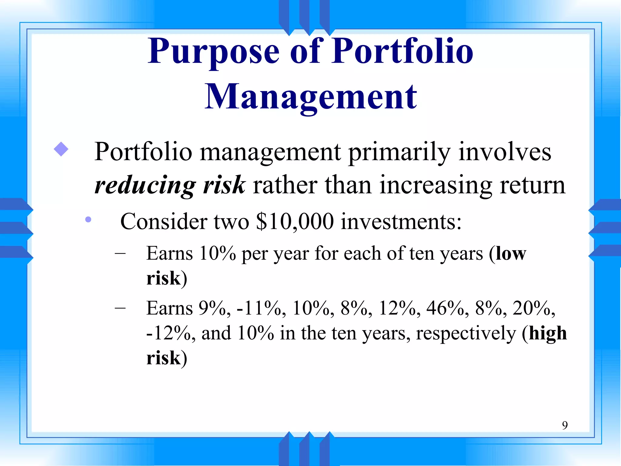 Process Of Portfolio Management | PPT