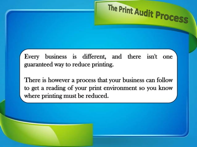 Process of print audit | PPT
