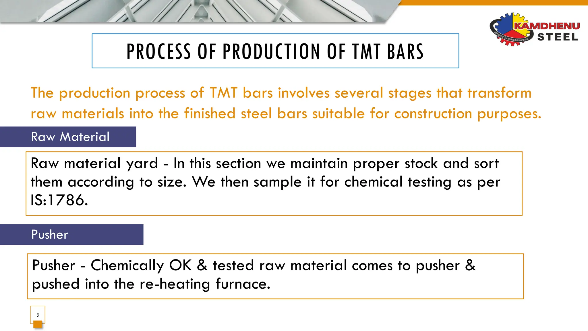 Process of Production of Kamdhenu TMT BARS.pdf