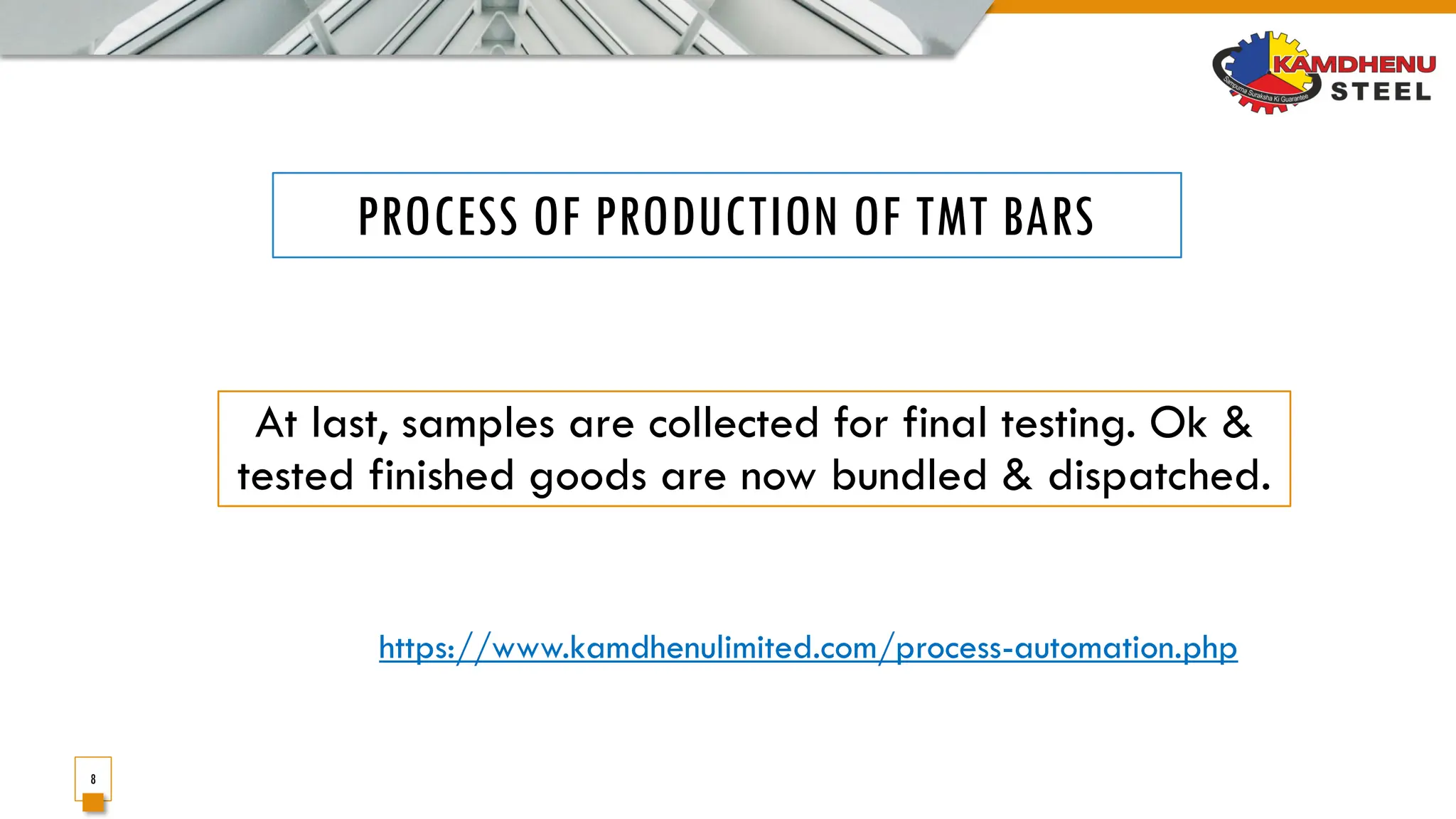 Process of Production of Kamdhenu TMT BARS.pdf
