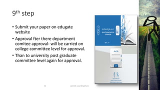 Process of proposal approval thesis writing | PPTX