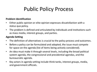 Process of public policy | PPTX