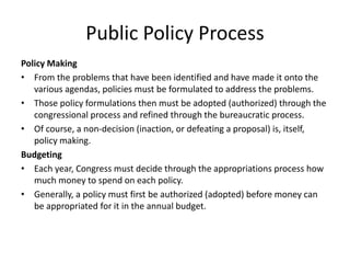 Process of public policy | PPTX