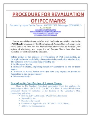 Process of revaluation | PDF