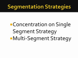 Process of Segmenting Market | PPT