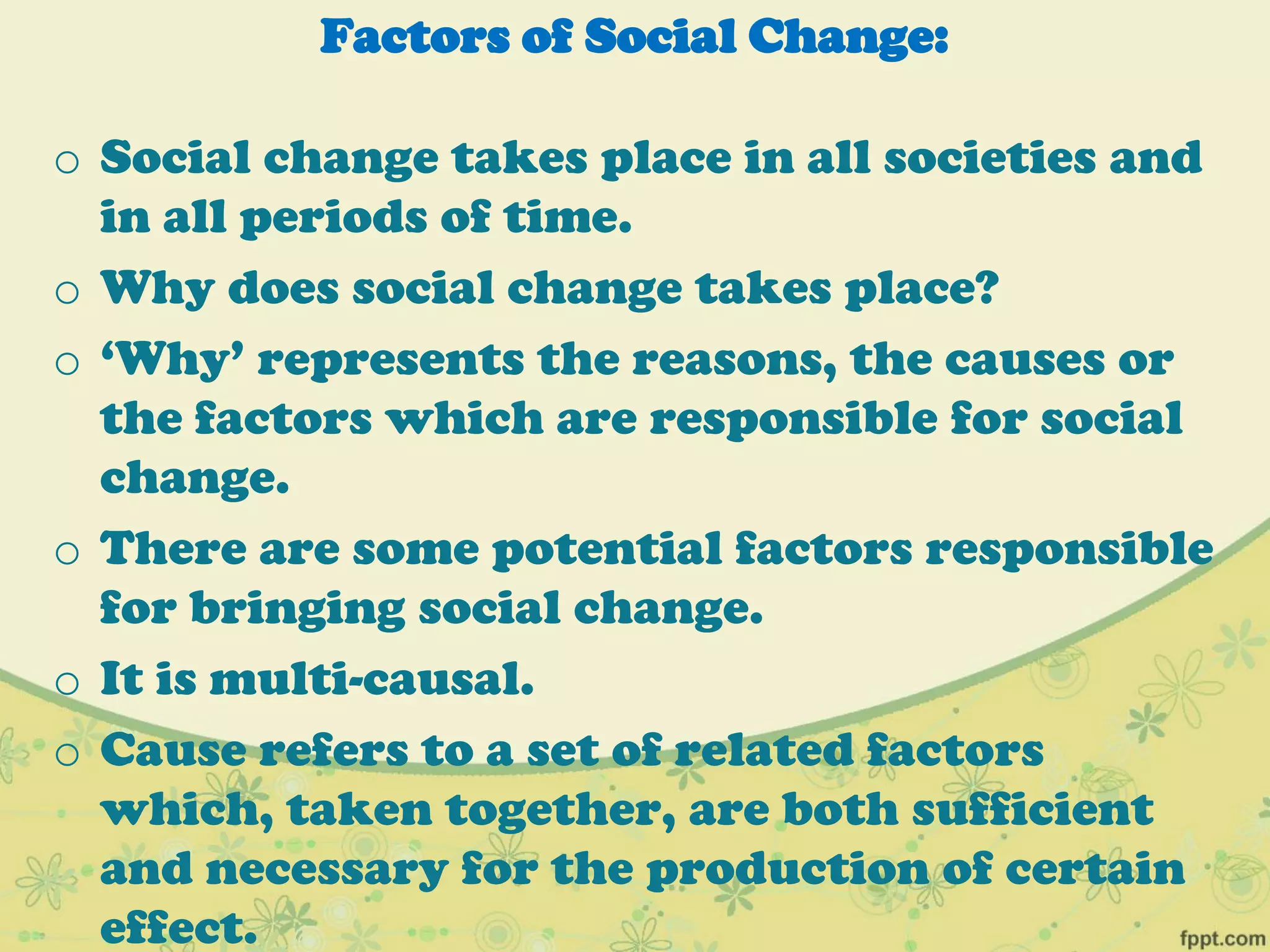 Process of social change | PDF