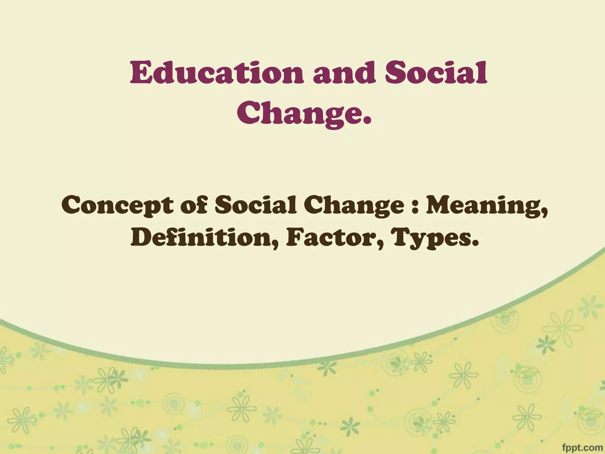 Process of social change | PDF