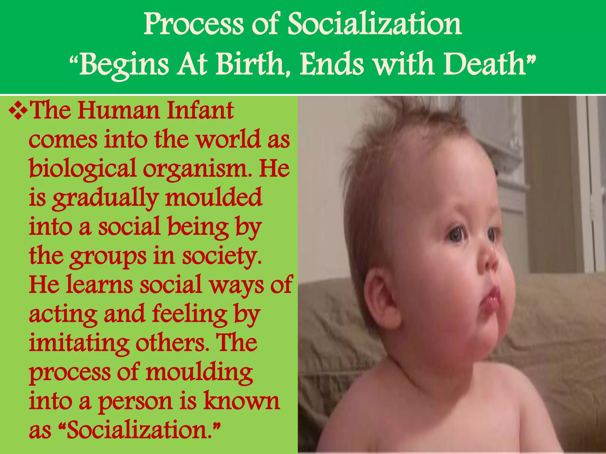 Process of socialization | PPTX