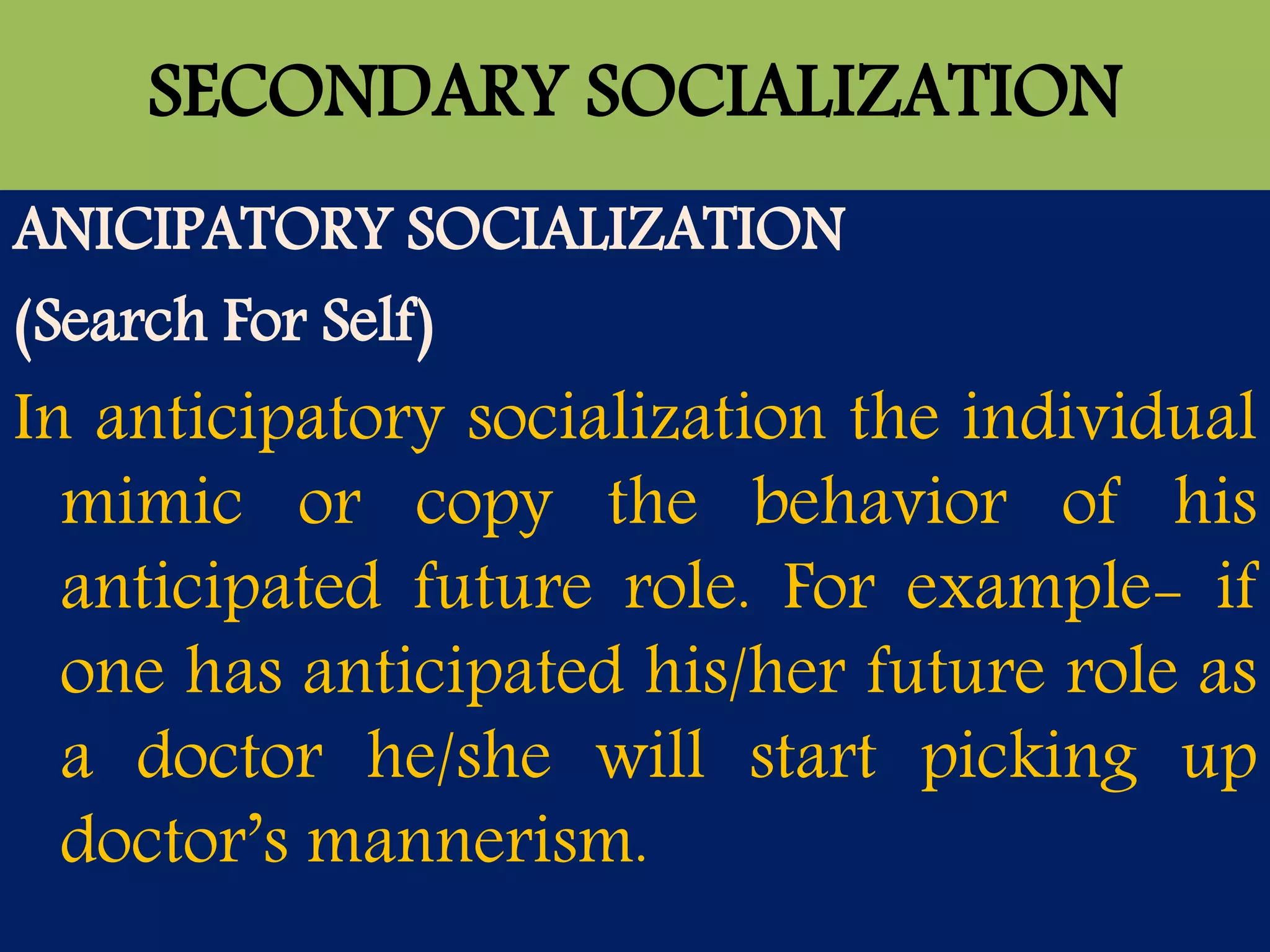 Process of socialization | PPT