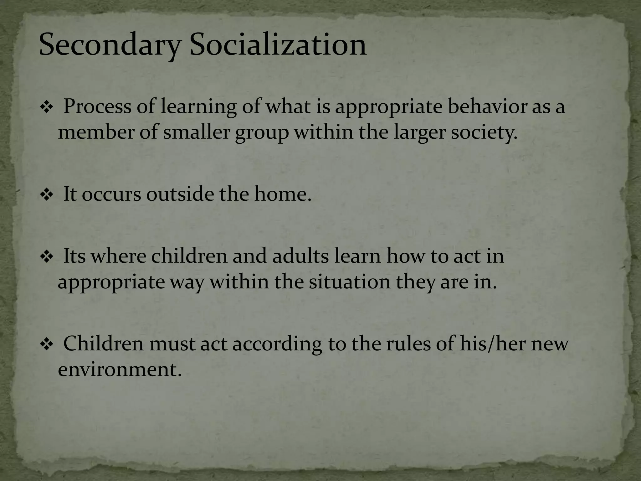 Process of socialization | PPTX
