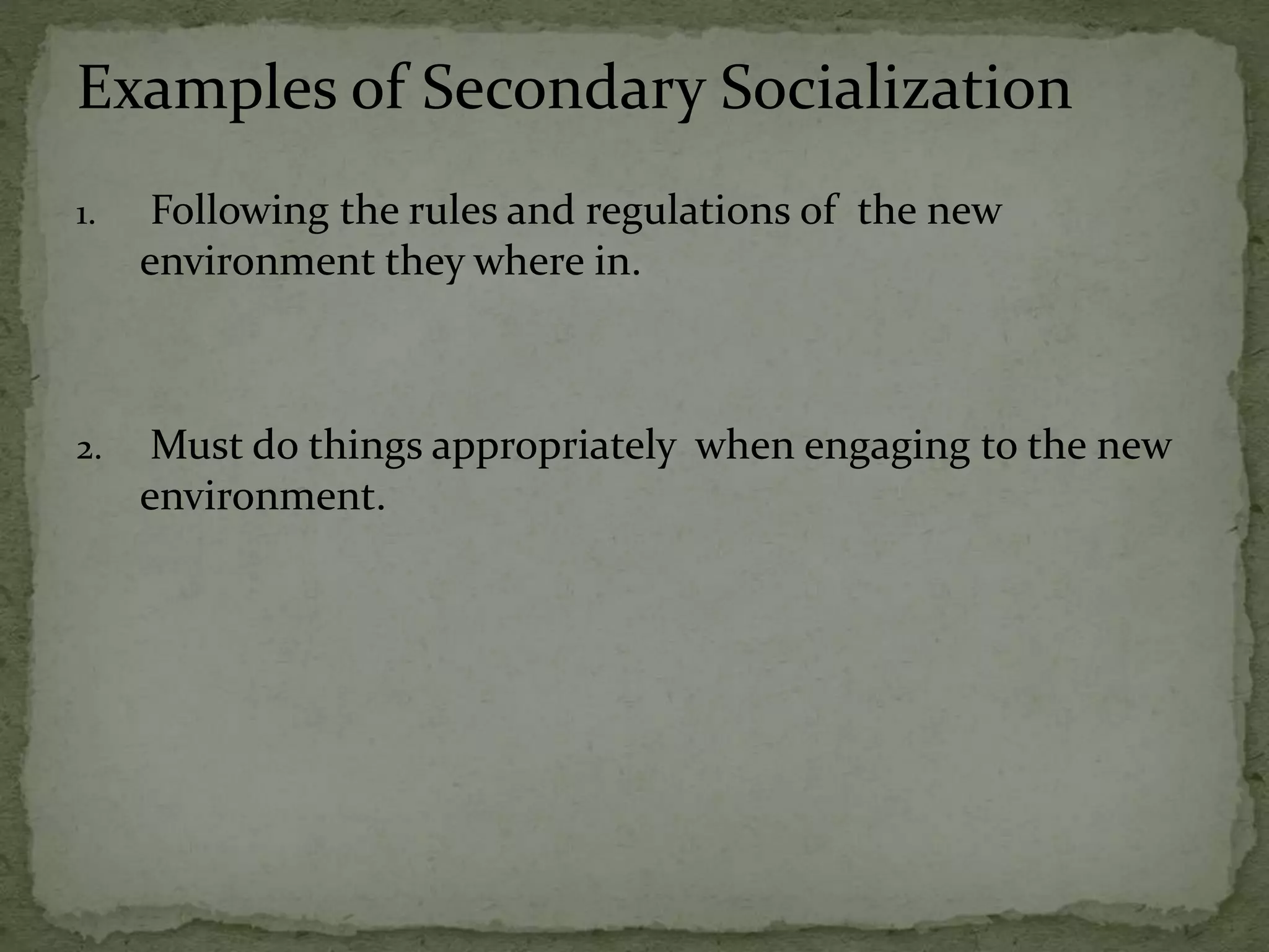 Process of socialization | PPTX