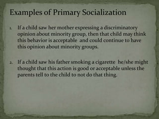 Process of socialization | PPTX