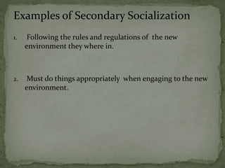 Process of socialization | PPTX