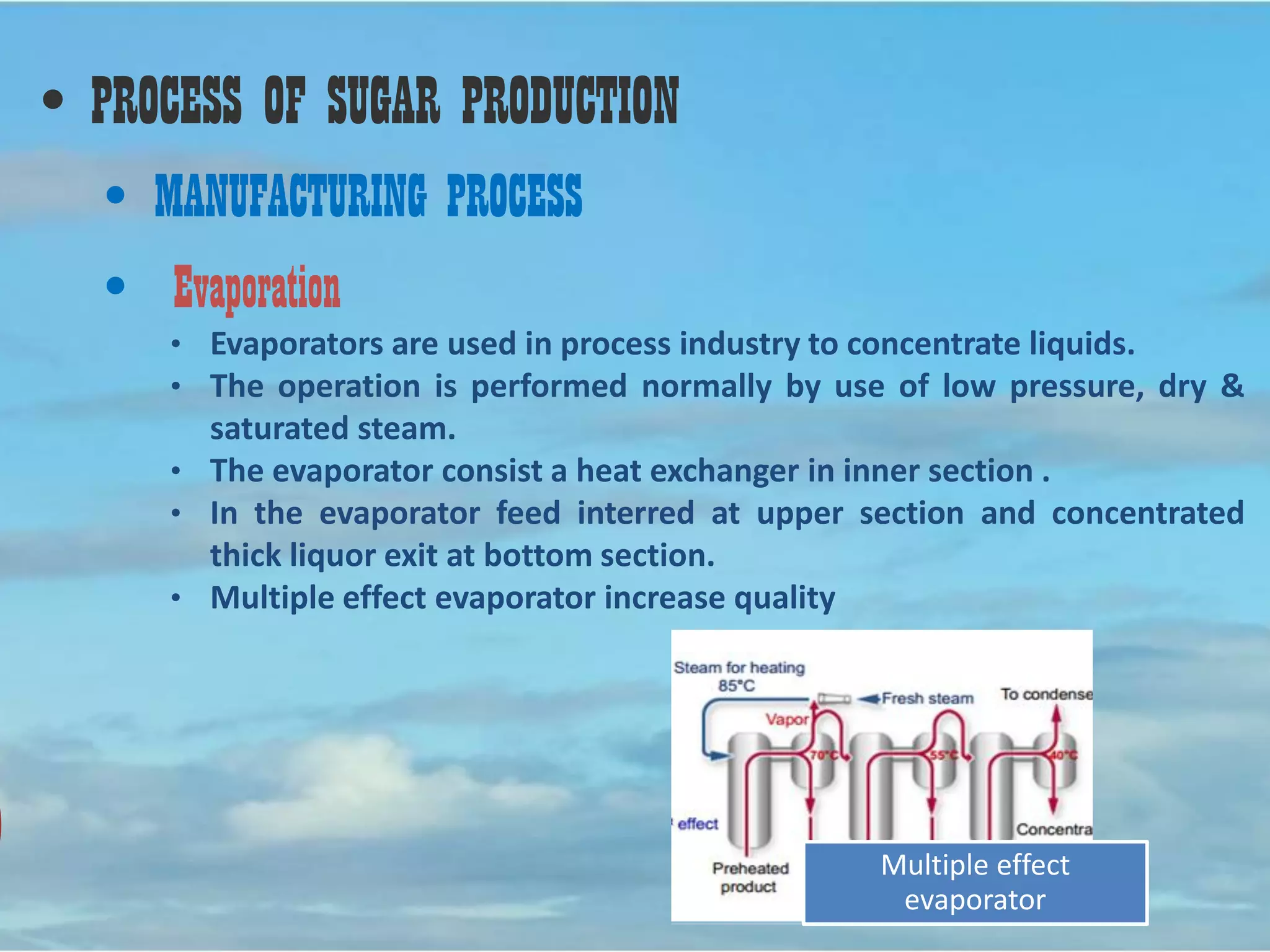 Process of sugar production from sugarcane - sugar factory | PDF