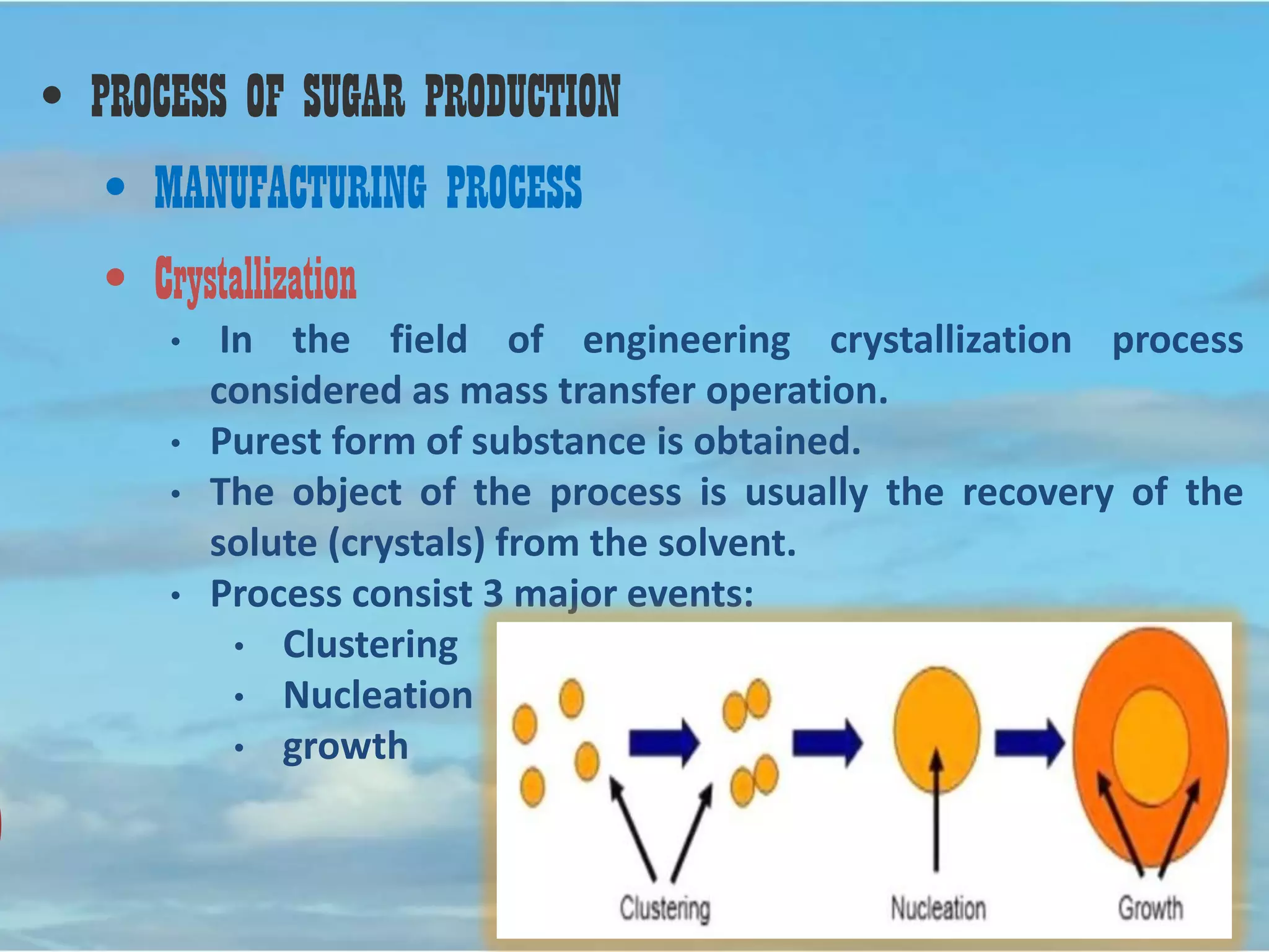 Process of sugar production from sugarcane - sugar factory | PDF