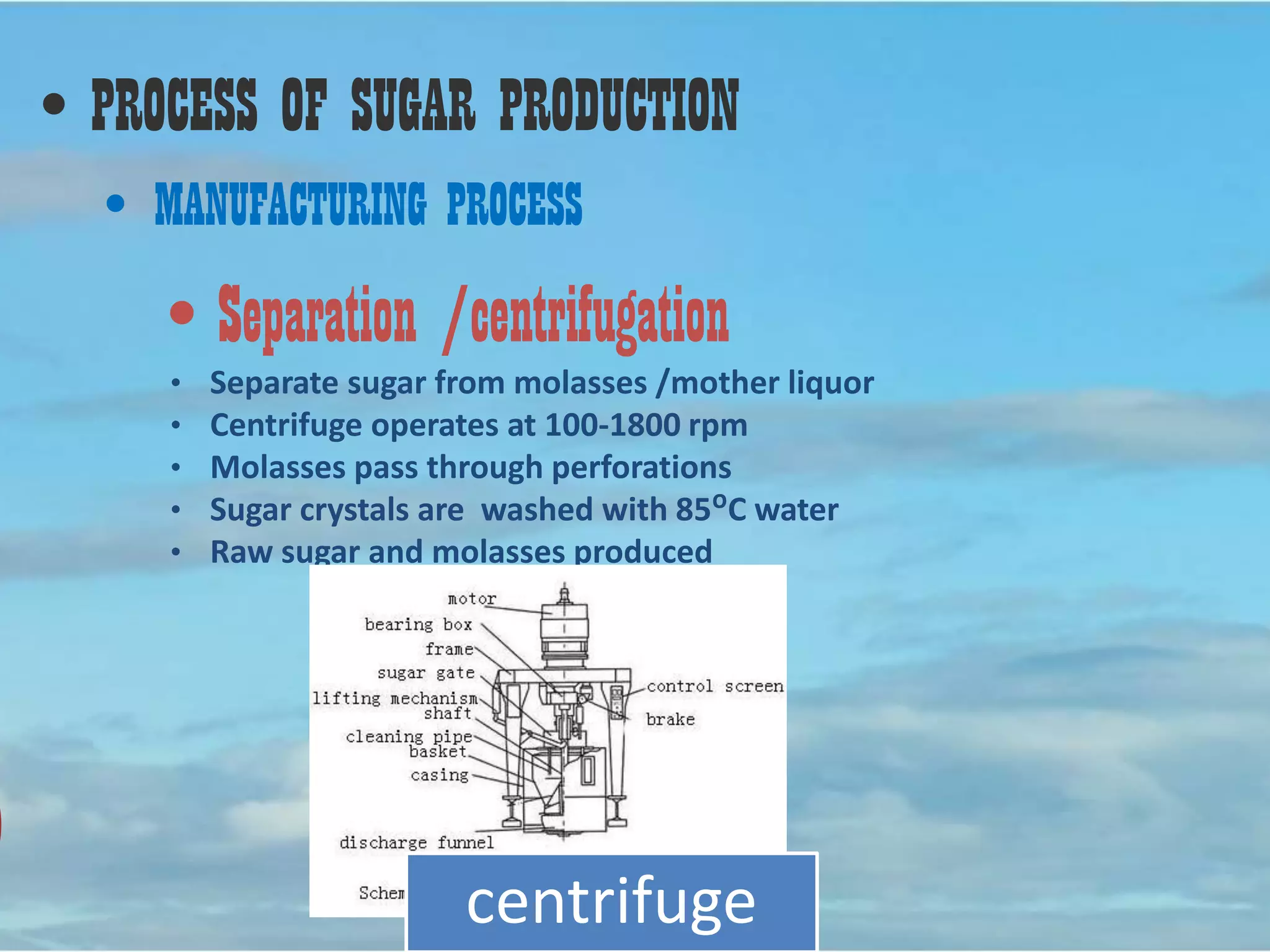 Process of sugar production from sugarcane - sugar factory | PDF