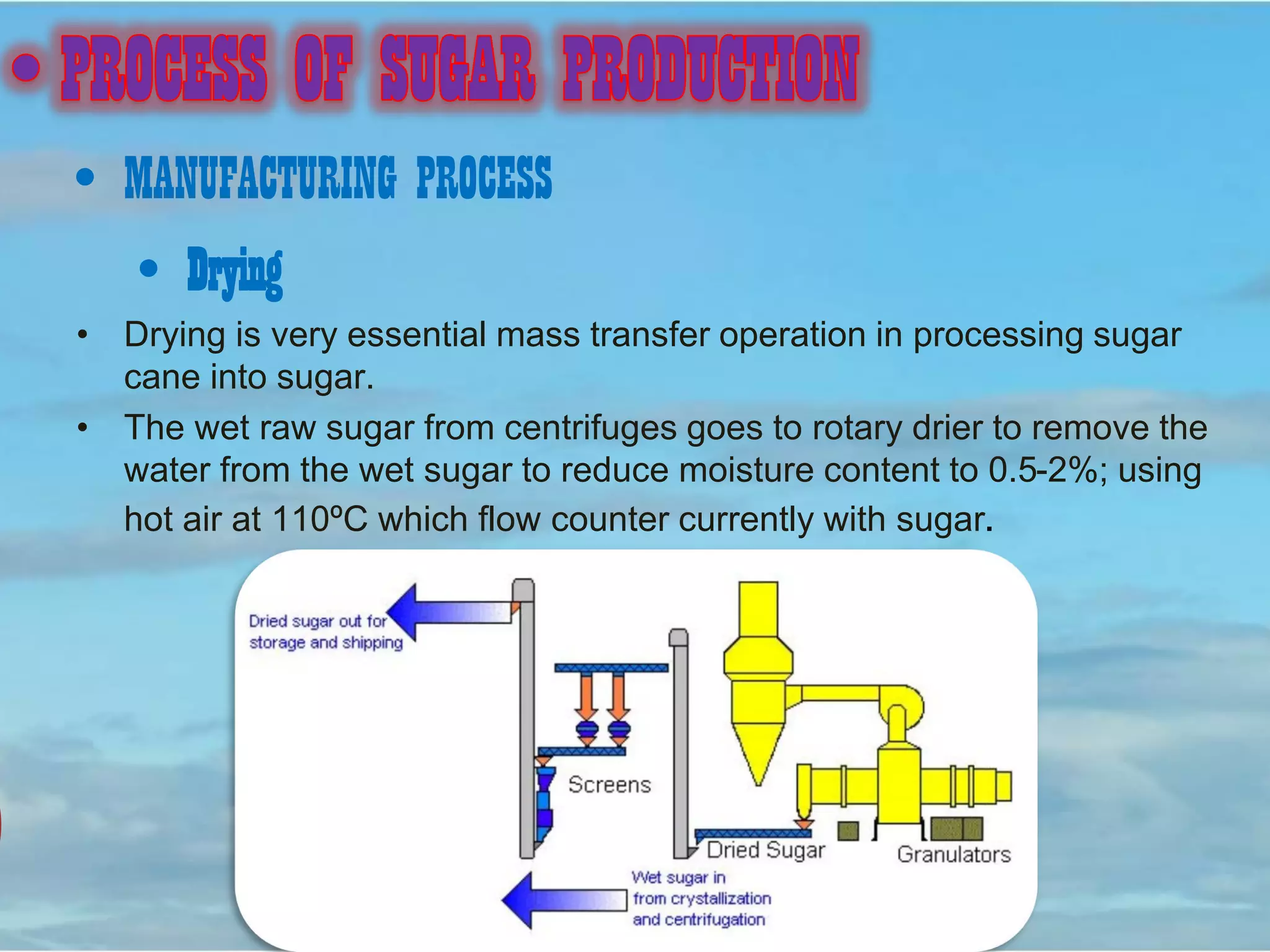 Process of sugar production from sugarcane - sugar factory | PDF